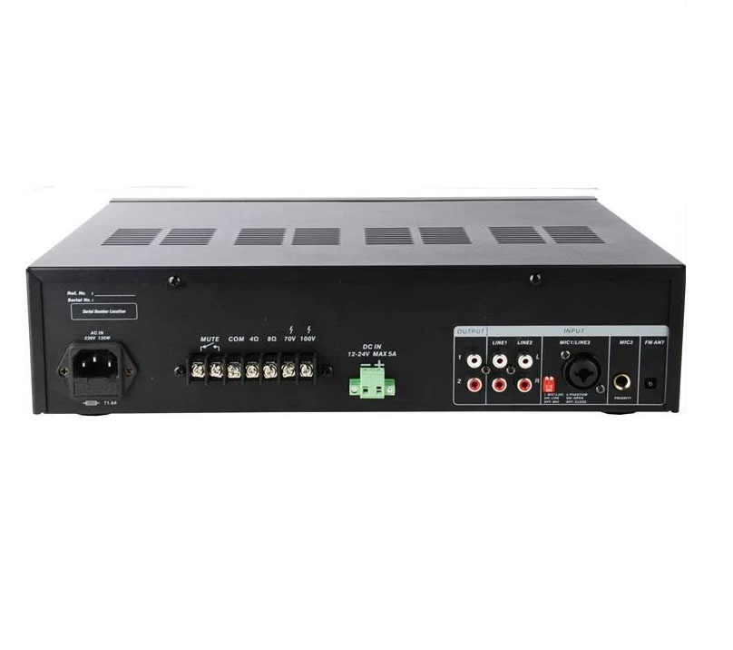 Amplificador PA 120W 70v USB/MP3/Bluetooth Modelo: HY1120MBT cod ...